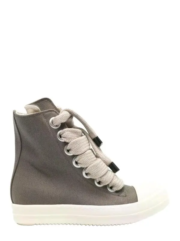 Rick Owens Jumbo-lace Side-zip Sneakers - Grey