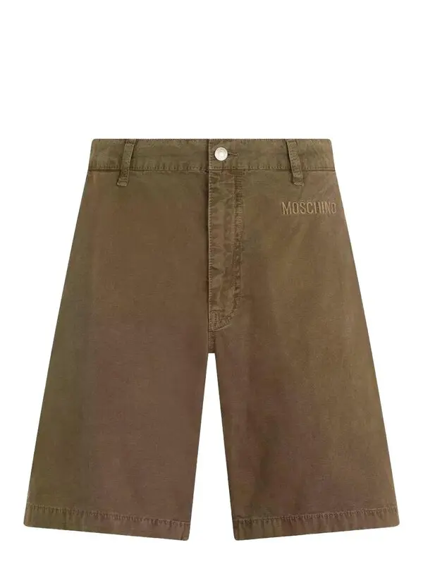 Moschino Logo-embroidered Cargo Shorts - Brown