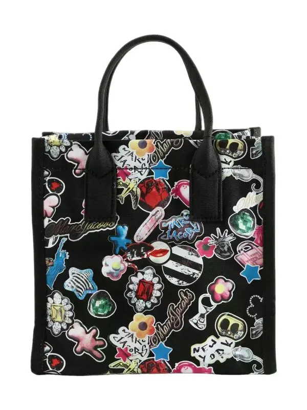 Marc Jacobs Sticker-print Tote Bag - Black