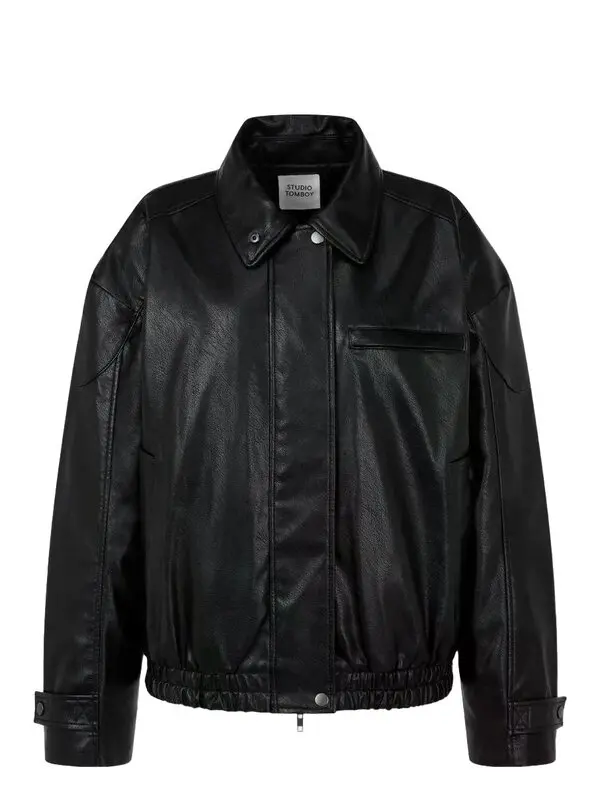 STUDIO TOMBOY Panelled Bomber Jacket - Black