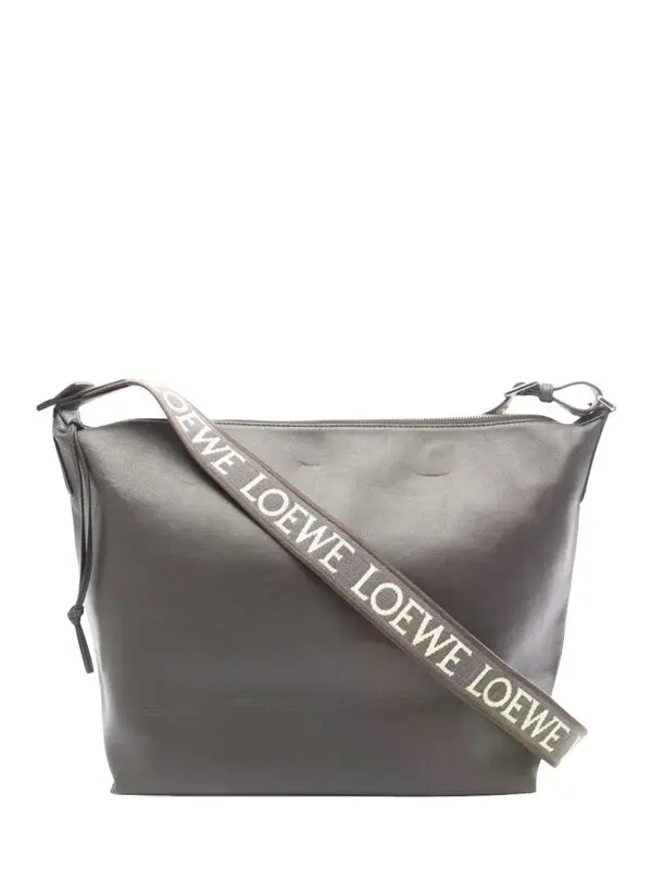 Loewe 2010-2026 Small Leather Cubi Crossbody Bag - Grey