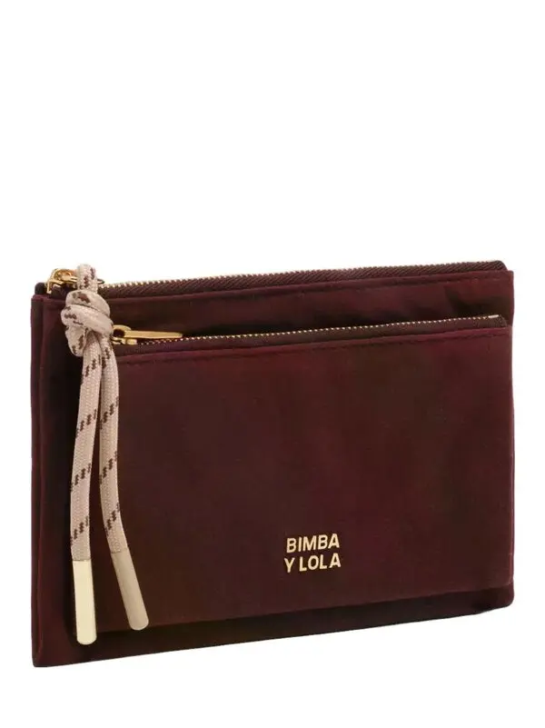 Bimba Y Lola Burgundy Coated Pocket Purse - Red