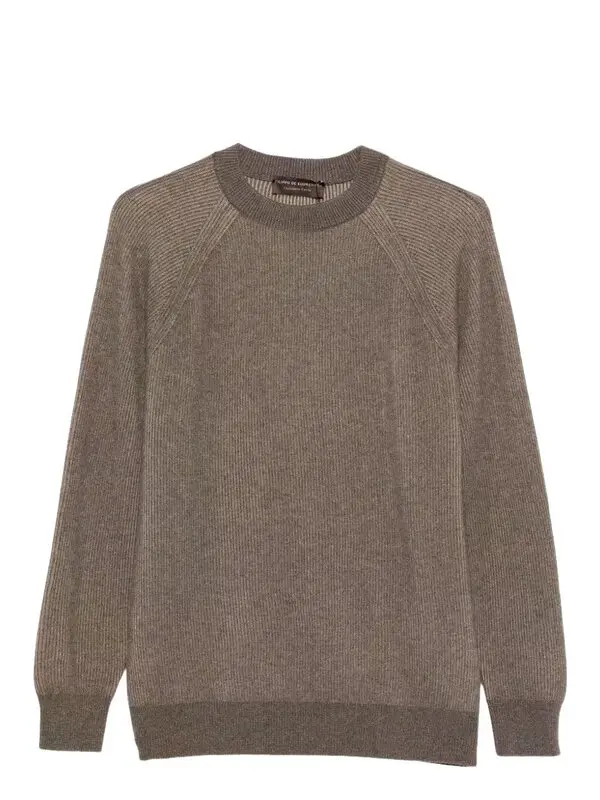 FILIPPO DE LAURENTIIS Ribbed-knit Long-sleeve Sweater - Brown
