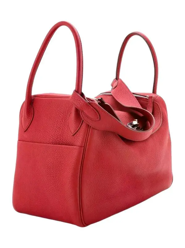 Hermès Lindy Bag Clemence 34 Satchel - Red