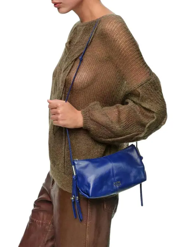 Bimba Y Lola Small Electric Leather Crossbody Bag - Blue