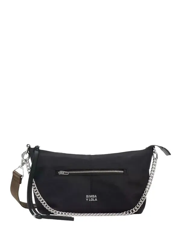 Bimba Y Lola Large Nylon Madrid Bag - Black