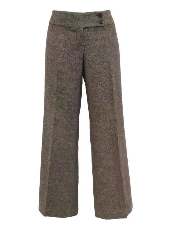Michael Kors 2020s Tailored Wool Trousers - Brown