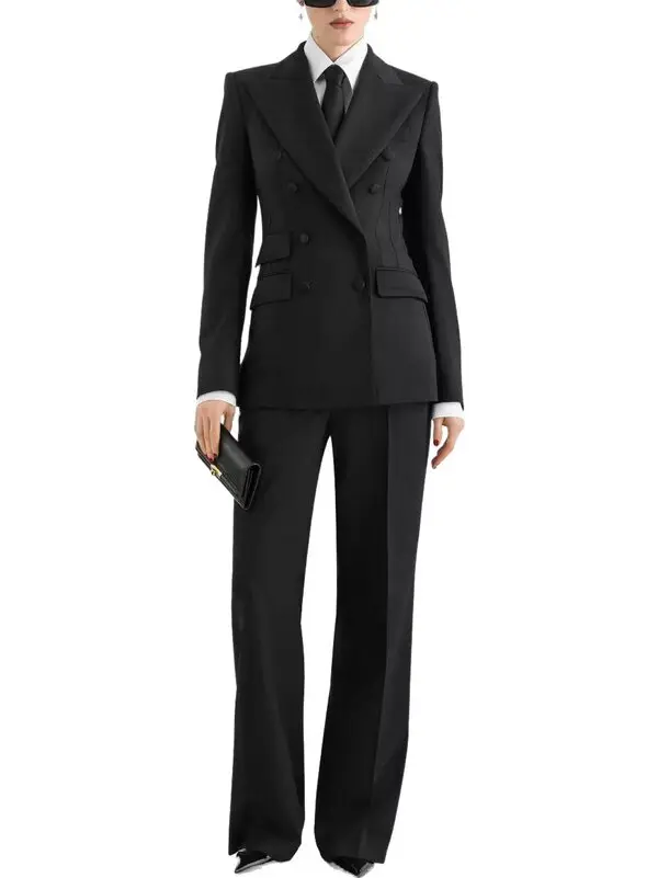 Dolce & Gabbana Wool Trousers - Black