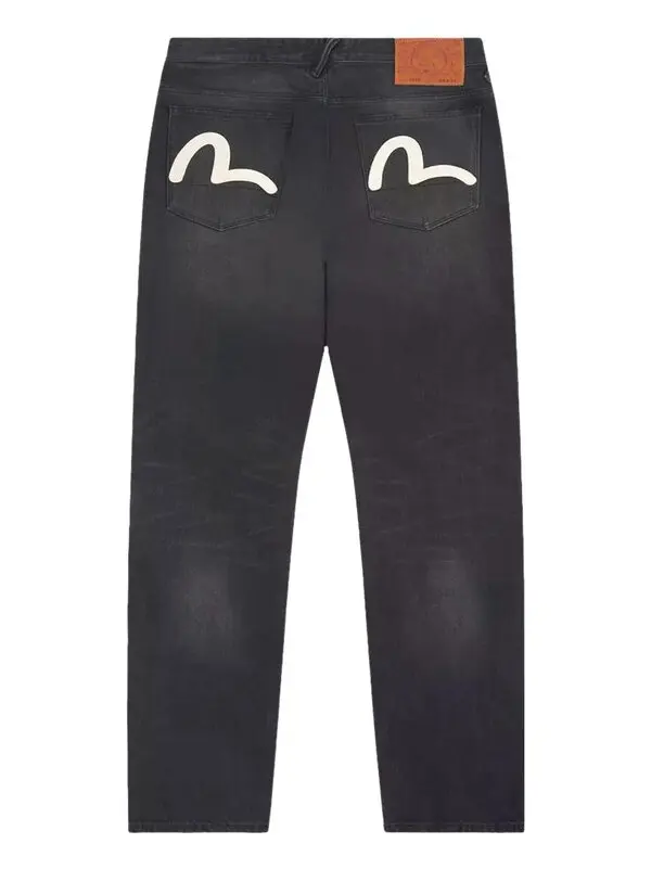 EVISU White Seagull Jeans - Black