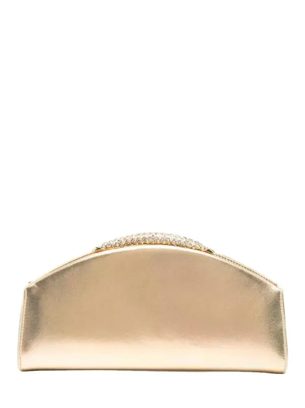 GIUSEPPE ZANOTTI Atena Crystal-embellished Clutch Bag - Gold