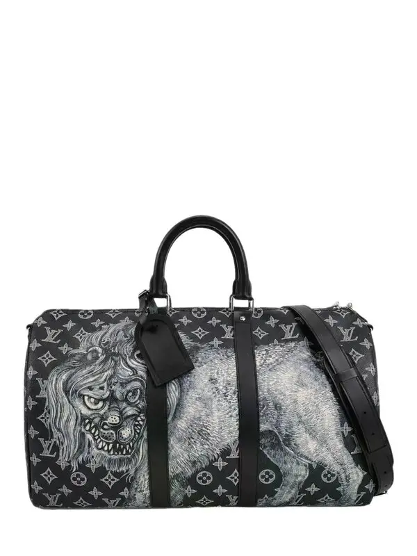 LOUIS VUITTON X Chapman Brothers Keepall 55 Bandoulière Holdall - Black