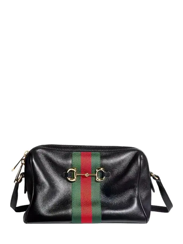 Gucci Horsebit Web Small Camera Bag - Black