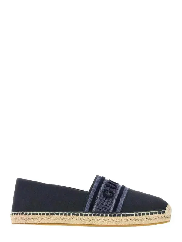 Gucci Logo-strap Canvas Espadrilles - Blue