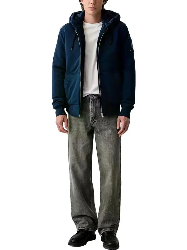 Moose Knuckles Zip-up Hoodie - Blue