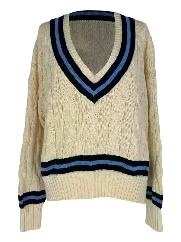 Ralph Lauren 2020 Cable-knit Cricket Sweater - Neutrals