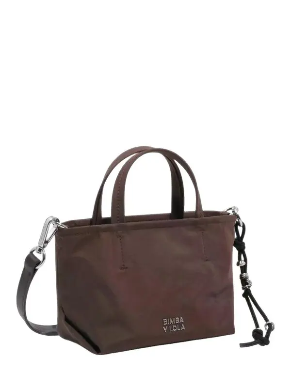 Bimba Y Lola Small Mocha Nylon Bag - Brown