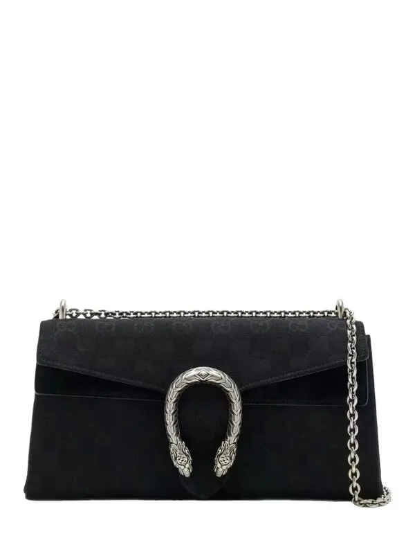 Gucci Medium Dionysus Gg Supreme Clutch Bag - Black