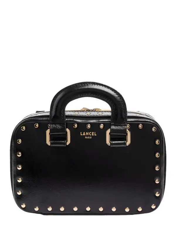 LANCEL Bcbg Studded Vanity Shoulder Bag - Black