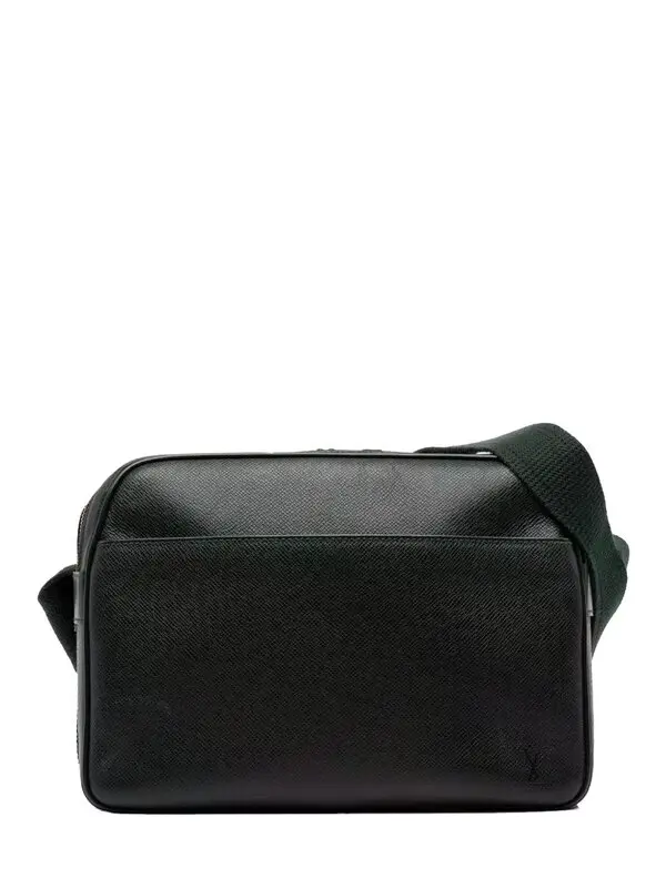 LOUIS VUITTON 1998 Taiga Reporter Pm Crossbody Bag - Green