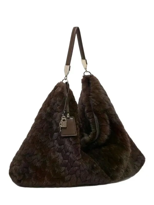 Liu Jo Large Faux-fur Bag - Brown