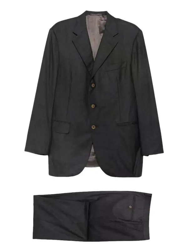 Burberry 1990s Pinstriped Suit - Grey