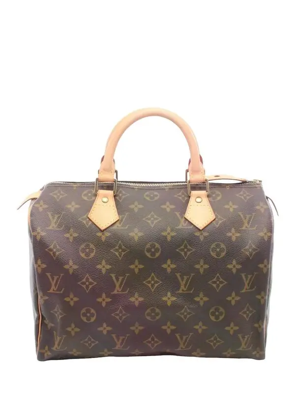 LOUIS VUITTON 2001 Monogram Speedy 30 Boston Bag - Brown