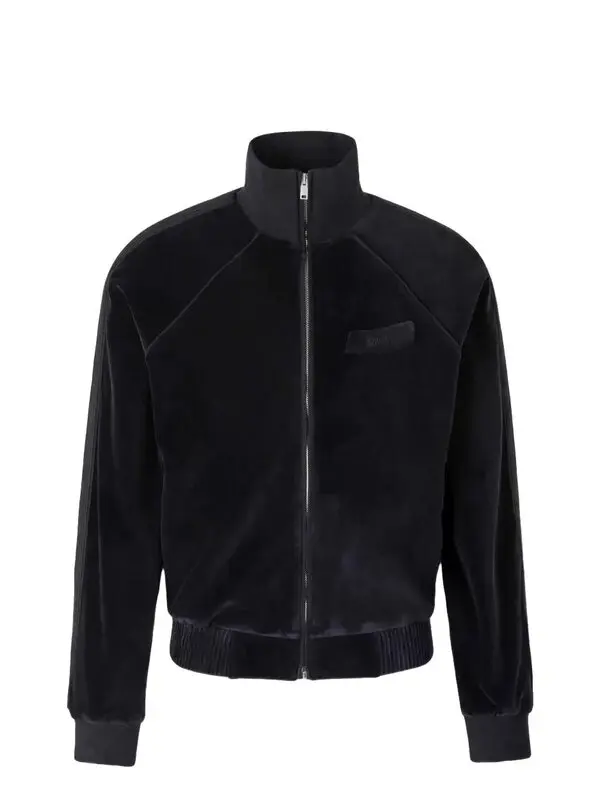 Rhude Velvet-effect Raglan-sleeve Sweatshirt - Black