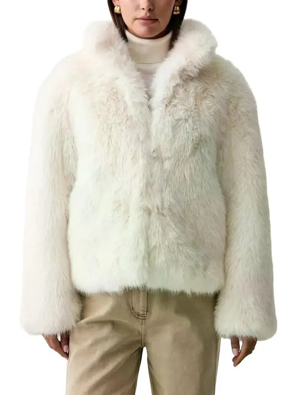 SILVIAN HEACH Oversized Faux-fur Jacket - Neutrals