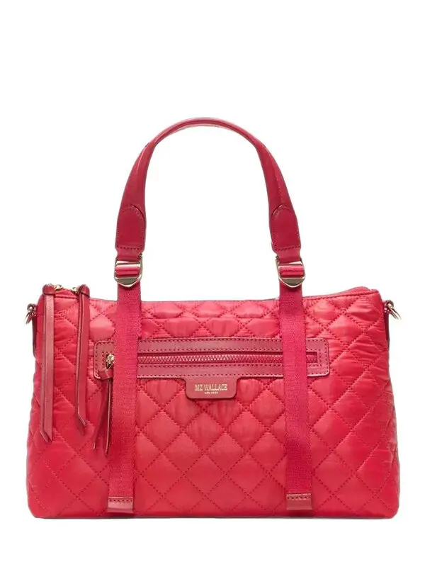 Mz Wallace Small Park Quilted Leather Tote Bag - Red