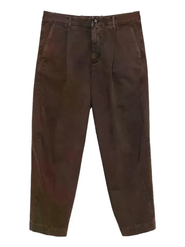 NINE:INTHE:MORNING Giulio Pleated Trousers - Brown