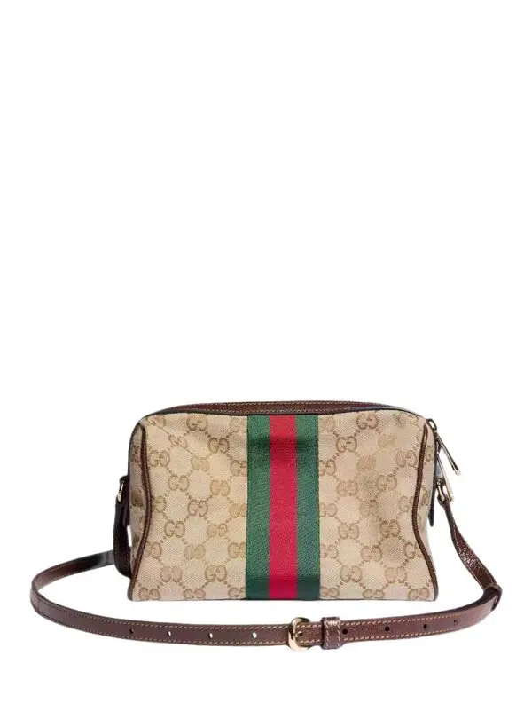 Gucci Horsebit Web Small Camera Bag - Neutrals