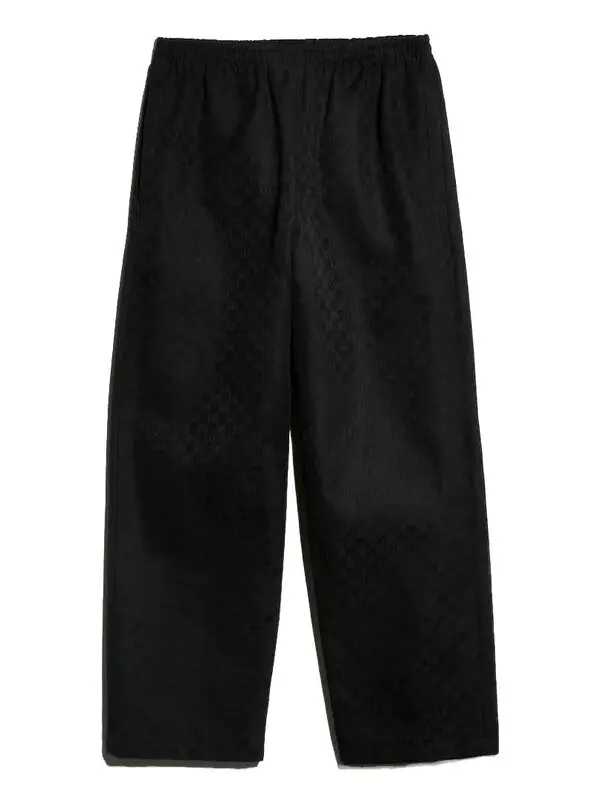 Gucci Gg Cotton Canvas Pants - Black