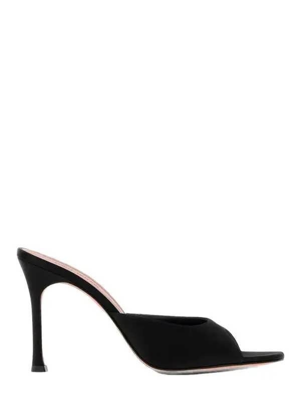 Amina Muaddi Alexa 95 Heeled Sandals - Black
