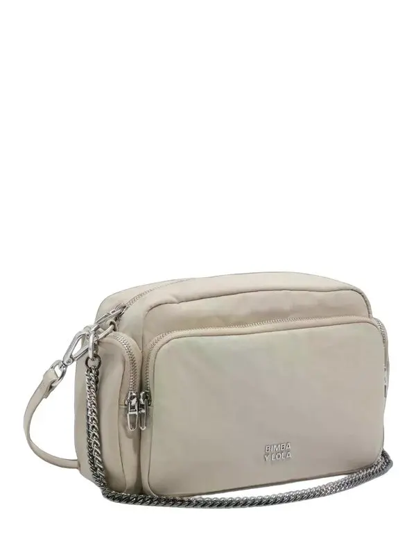 Bimba Y Lola Large Stone Cotton Pocket Crossbody Bag - Neutrals