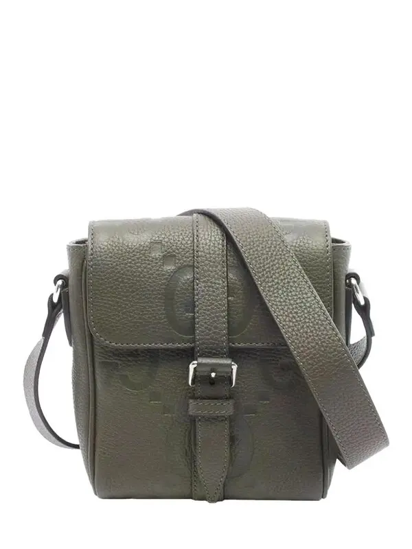 Gucci 2016-2026 Small Jumbo Gg Calfskin Messenger Bag Crossbody Bag - Brown