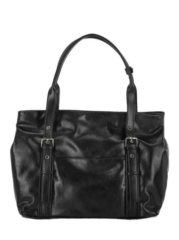 STAND OIL Buckle-detail Tote Bag - Black