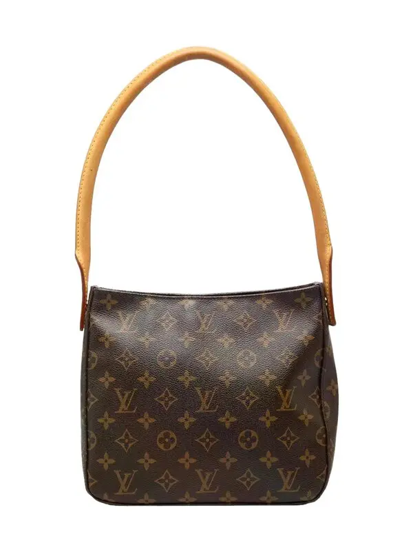 LOUIS VUITTON 2003 Monogram Looping Mm Shoulder Bag - Brown