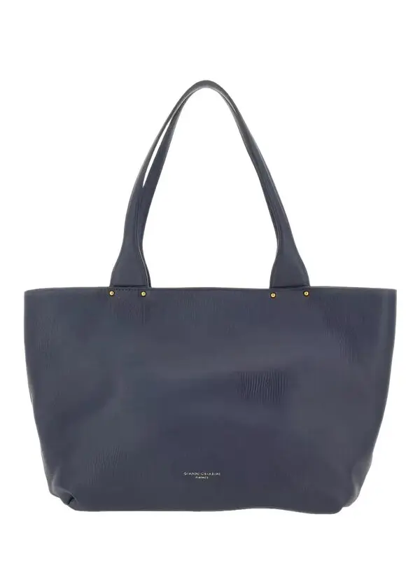 GIANNI CHIARINI Zip-fastening Leather Tote Bag - Blue