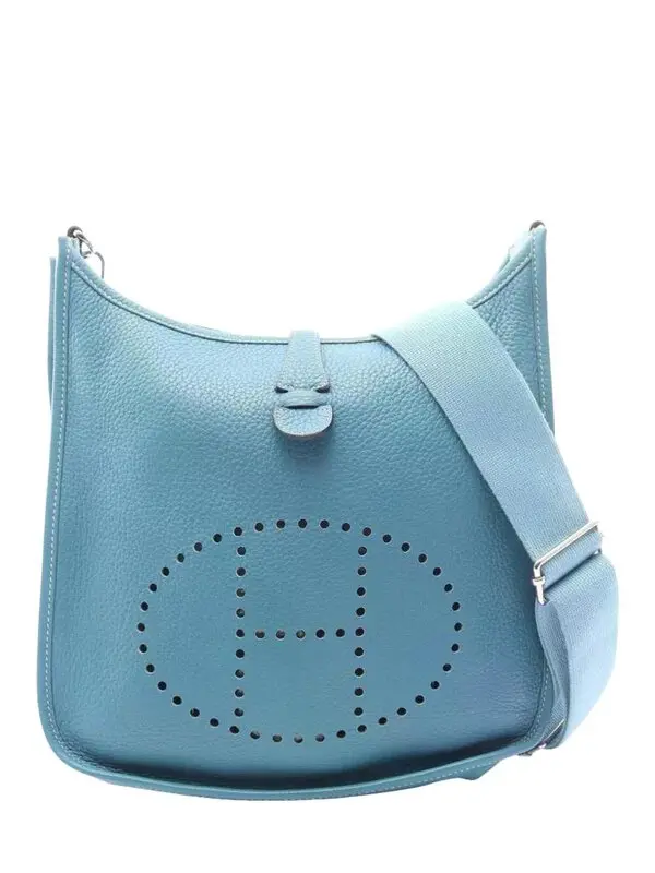 Hermès 2009 Clemence Evelyne Iii Pm Crossbody Bag - Blue
