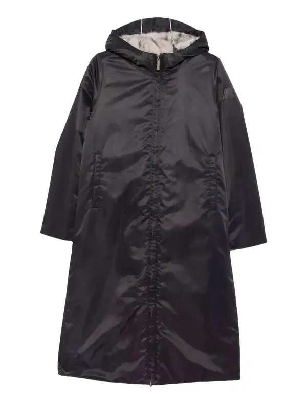 K-WAY Oller Faux-fur Hooded Coat - Black