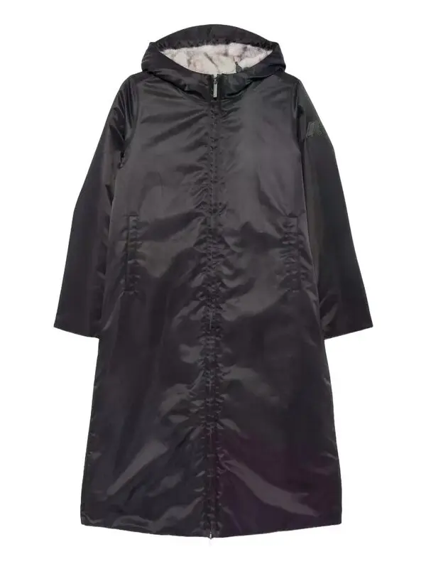 K-WAY Oller Faux-fur Hooded Coat - Black