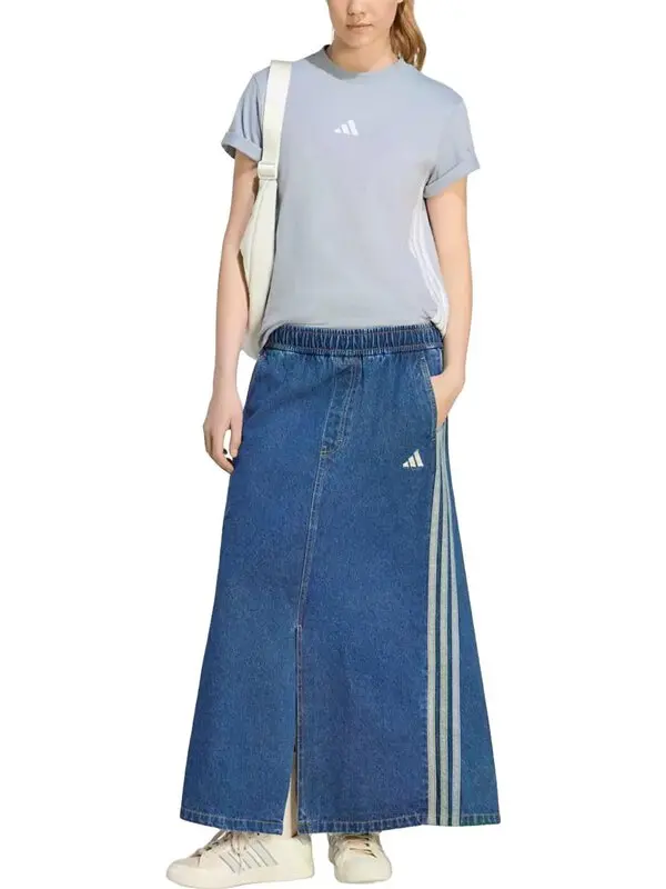 Adidas Stadium Washed Denim Skirt - Blue
