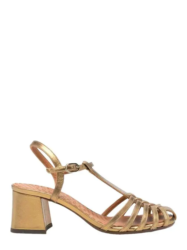 Chie Mihara Mustel Caged Sandals - Gold