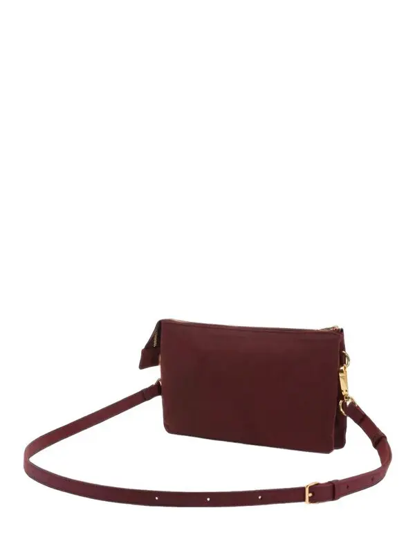 Bimba Y Lola Small Burgundy Coated Clutch Bag - Red