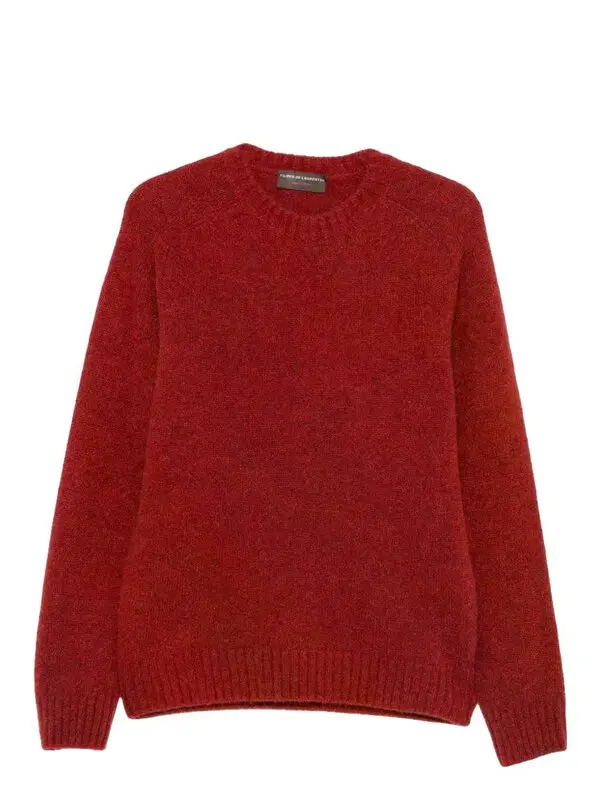 FILIPPO DE LAURENTIIS Crew Neck Long-sleeve Sweater - Red