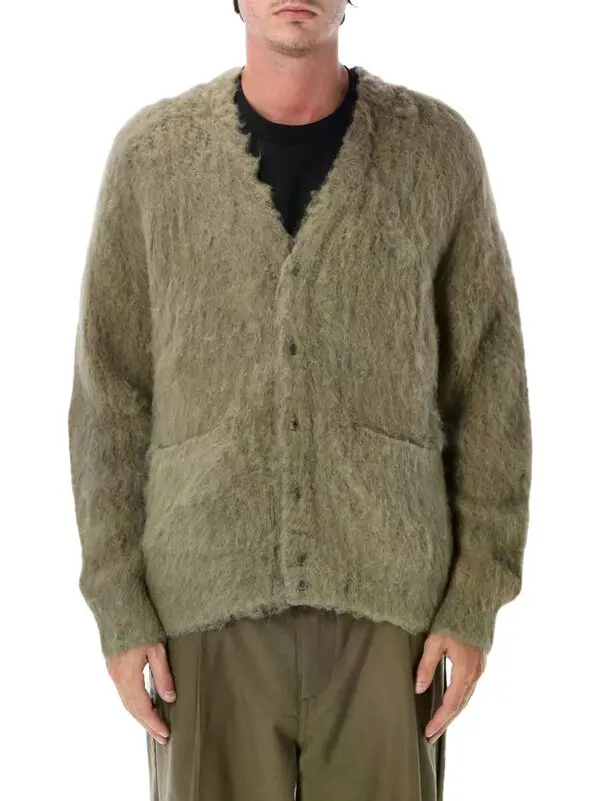 Obey V-neck Cardigan - Green