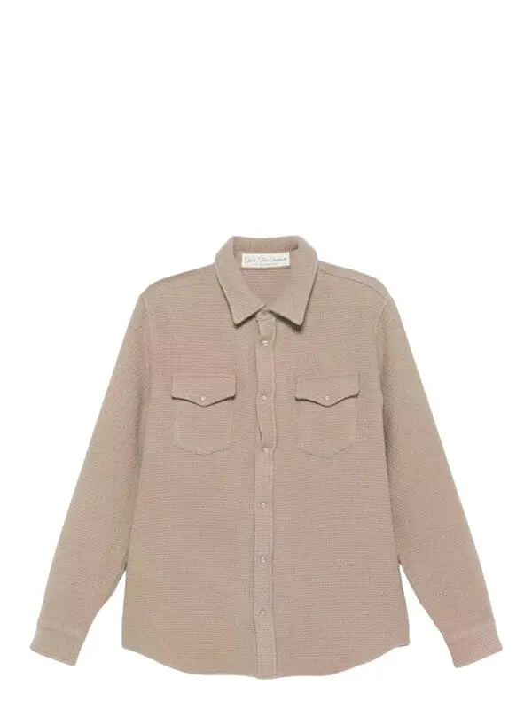 GOD'S TRUE CASHMERE Waffle-knit Shirt - Neutrals