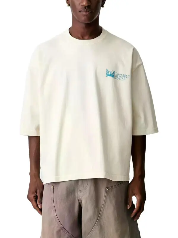 WILLY CHAVARRIA Graphic-print Oversized T-shirt - Neutrals