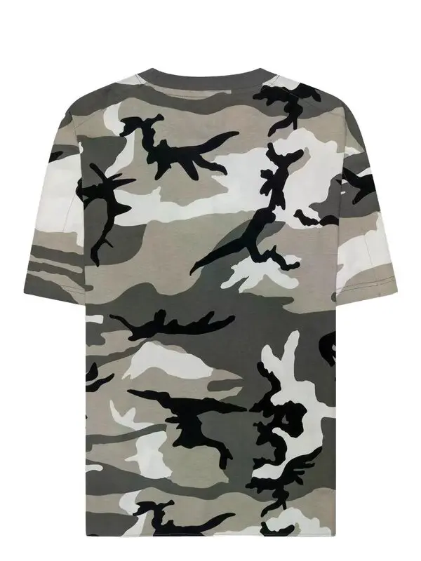 PROTOTYPES Goat Stencil Camouflage-print T-shirt - Grey