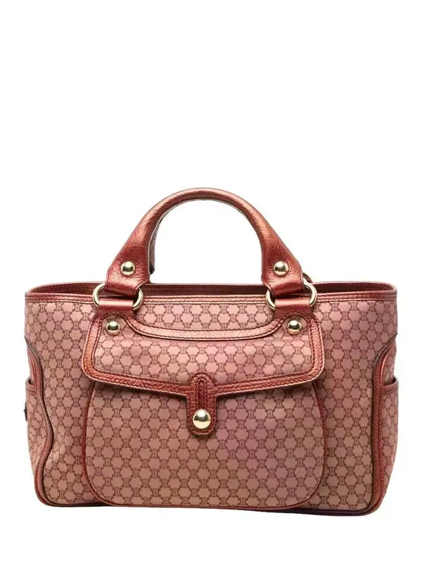Celine 2016 Macadam Canvas Boogie Handbag - Pink